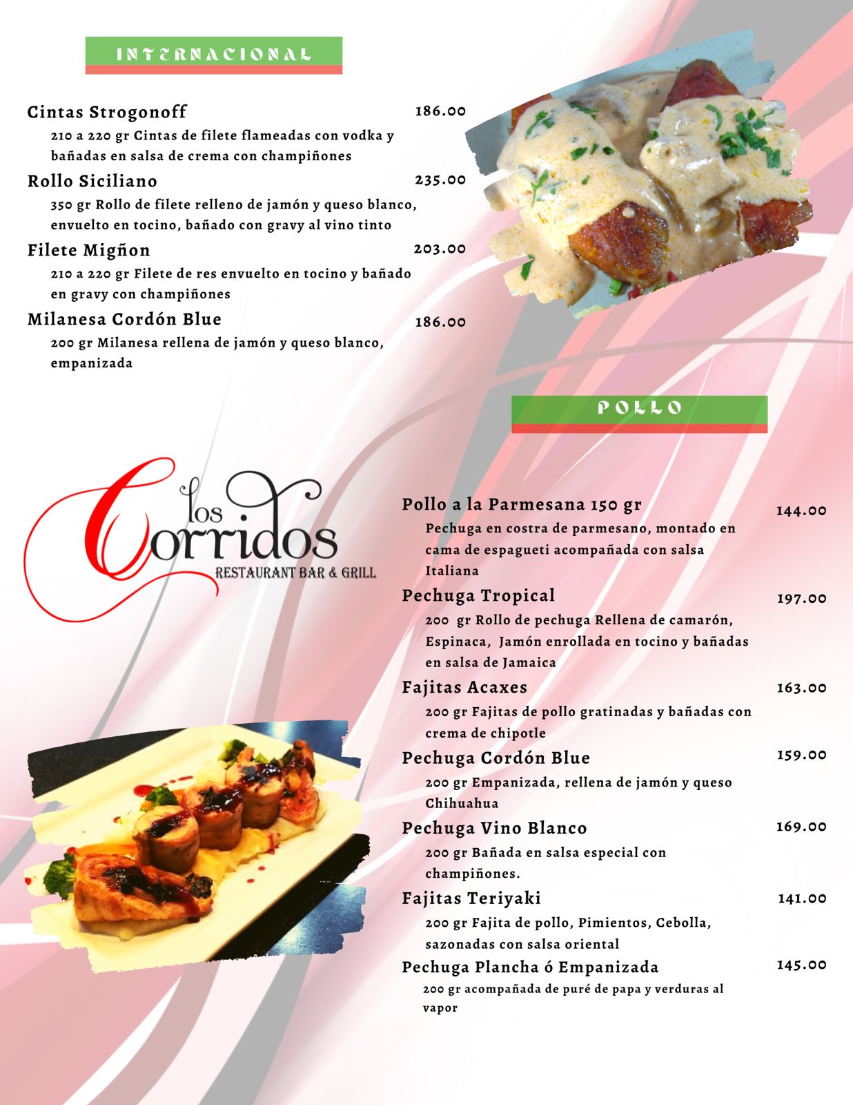 Copia de Carta alimentos anterior :: HOTEL SANTA CRUZ